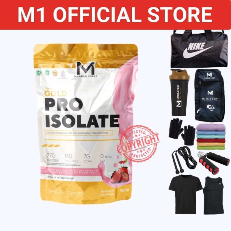 Promo Muscle First M1 Pro Isolate Gold Series 2lbs 900gram 25 Serving ...