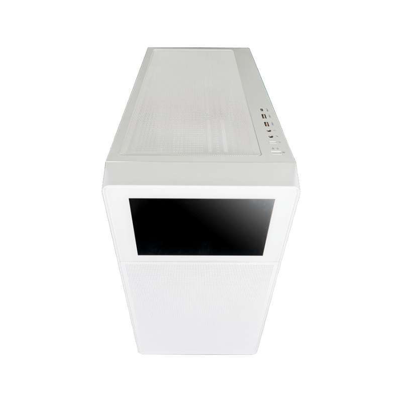 Jual Casing Cube Gaming Cinema White - Atx Gaming Case - All White ...