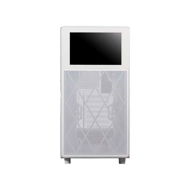 Jual Casing Cube Gaming Cinema White - Atx Gaming Case - All White ...