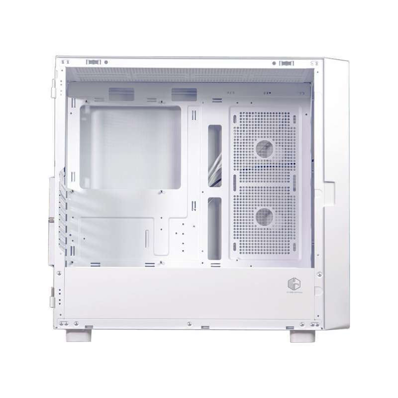Jual Casing Cube Gaming Cinema White - Atx Gaming Case - All White ...