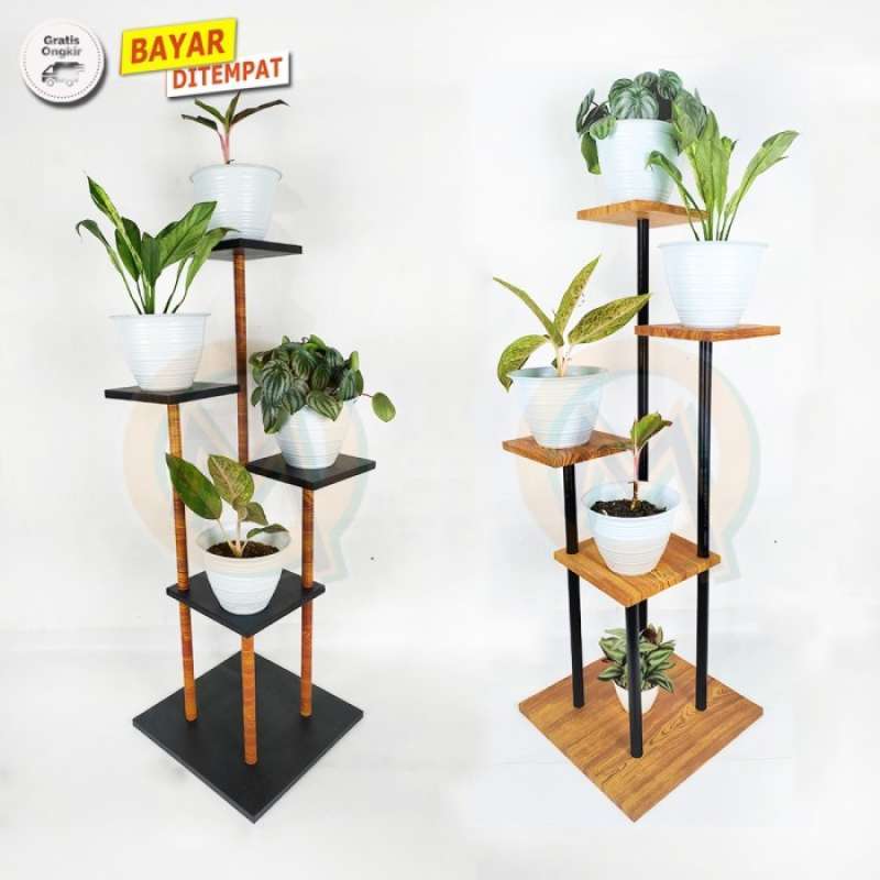 Jual Rak Bunga Susun Hiasan Sudut Ruangan Ruang Tamu Tempat Pot Bunga ...