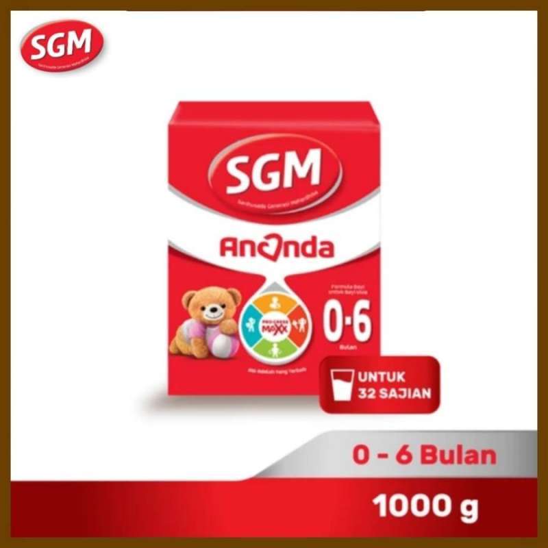 Jual Sgm Ananda 0 6 Bulan 1000 Gram Susu Formula Bayi 0-6 Bulan 1 Kg Di ...