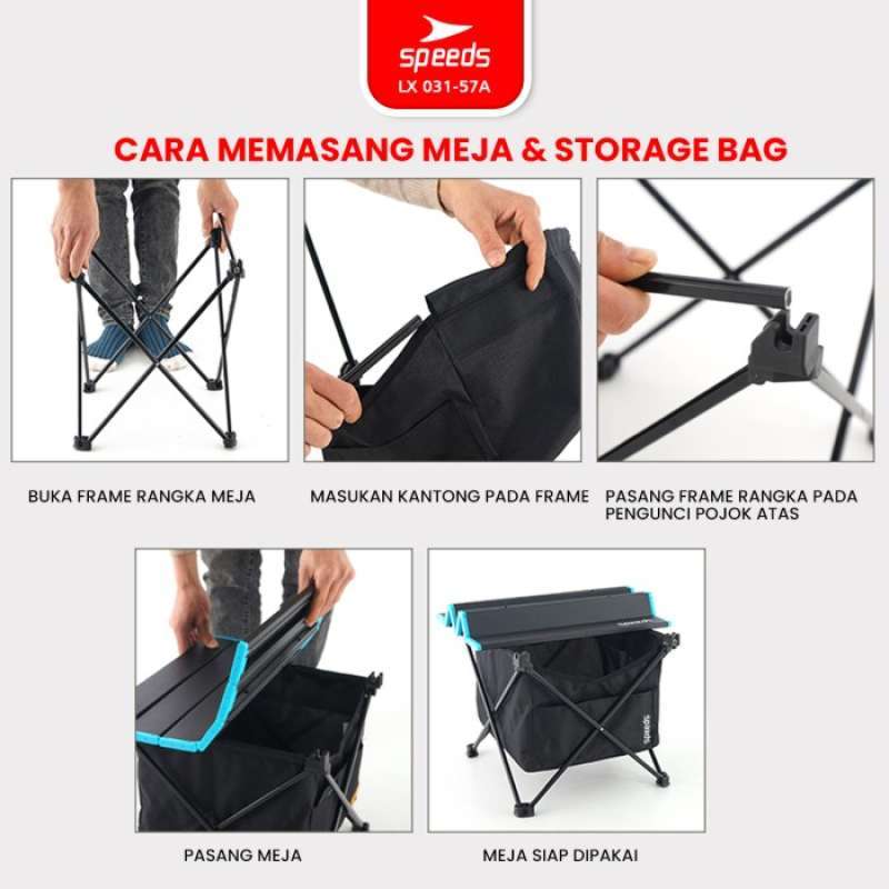 Jual Speeds Meja Alumunium Outdoor Lipat Camping Folding Table 031-56a ...
