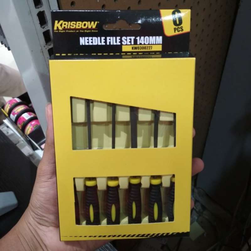Promo Krisbow Set Alat Kikir Asahan Gergaji 14 Cm 6 Pcs Diskon 23% Di ...
