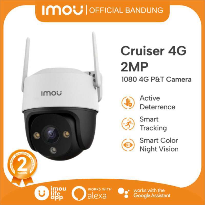 Promo Imou Cruiser 4g Ip Camera Full Color Night Vision - Sim Card ...