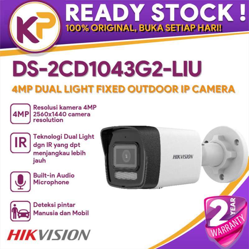Promo Hikvision Ds-2cd1043g2-liu 4mp Smart Dual Light Fixed Bullet ... Promo Hikvision Ds-2cd1043g2-liu 4mp Smart Dual Light Fixed Bullet ...