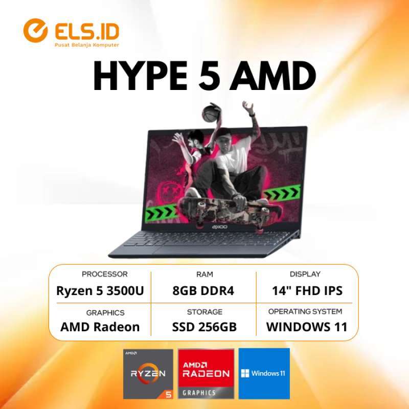 Jual Axioo Mybook Hype 5 X3 Amd Ryzen 5 3500u 8gb Ssd 256gb 14 Fhd W11 ...