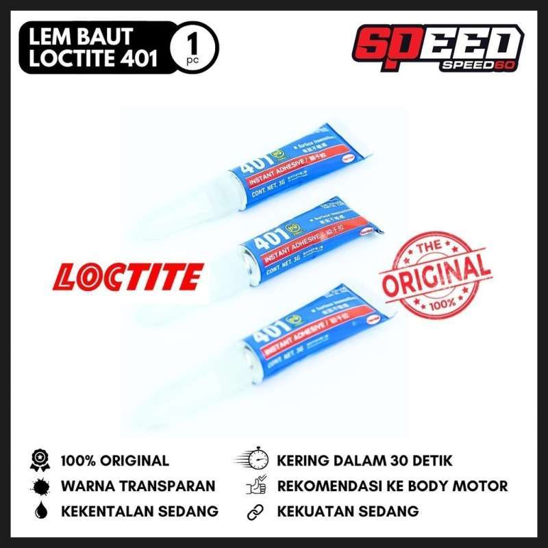 Jual Lem Henkel Loctite 401 Cyanoacrylate Lem Part Body Motor 3 Ml ...