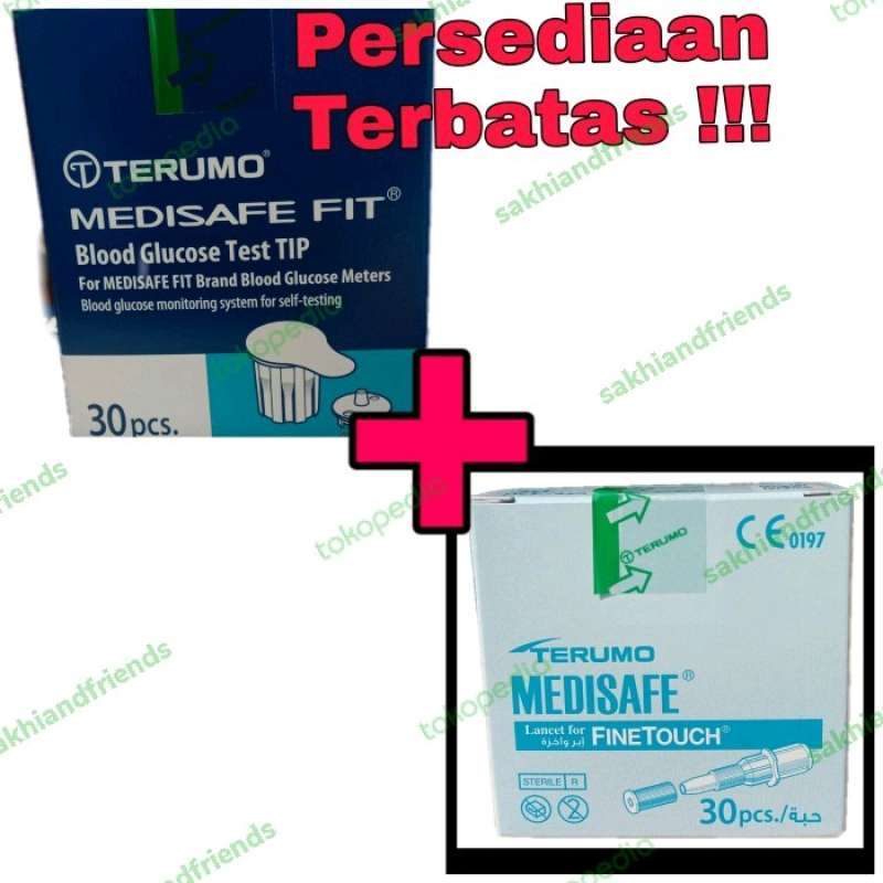 Promo Medisafe Blood Glucose Test Tip + Lancet For Fine Touch (jarum ...