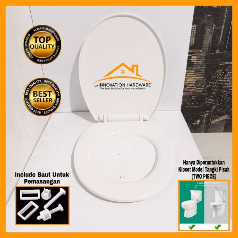 Jual Tutup Closet Duduk Soft Close Toilet Seat Cover Kloset Universal Di Seller Winter ...