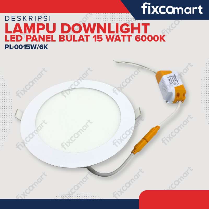Jual Lampu Downlight Led Panel Bulat 15 Watt - White Di Seller ...
