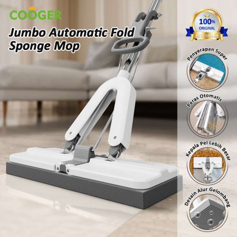 Jual Cooger Pel Busa Peras Lipat Otomatis Upgrade Sponge Mop Di Seller ...