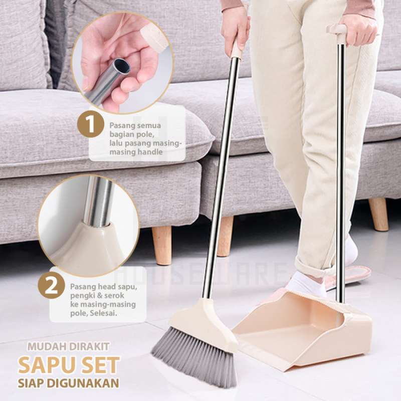 Jual Hugo Sapu Lantai 3in1 Broom Set Alat Pembersih Lantai Sapu Pengki ... Jual Hugo Sapu Lantai 3in1 Broom Set Alat Pembersih Lantai Sapu Pengki ...