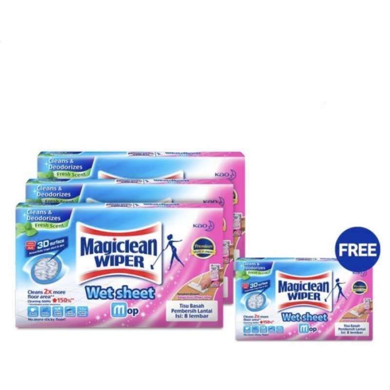 Jual Buy 3 Get 1 Free - Magiclean Wiper Wet Sheet Di Seller Winter ...
