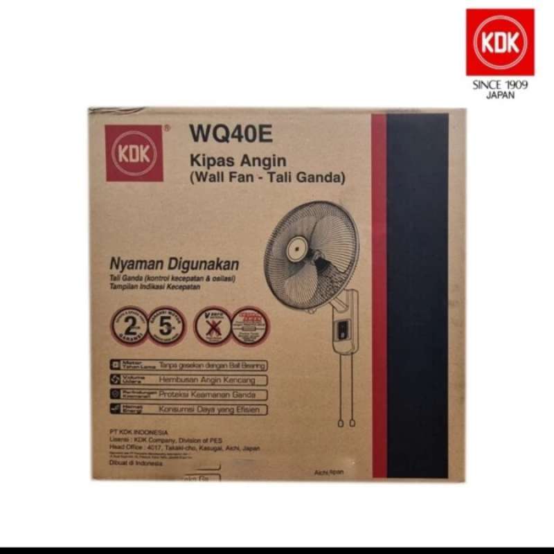 Promo Kdk Wall Fan Wq 40 E Kipas Angin Dinding 16inch 2 Tali Wq40e ...