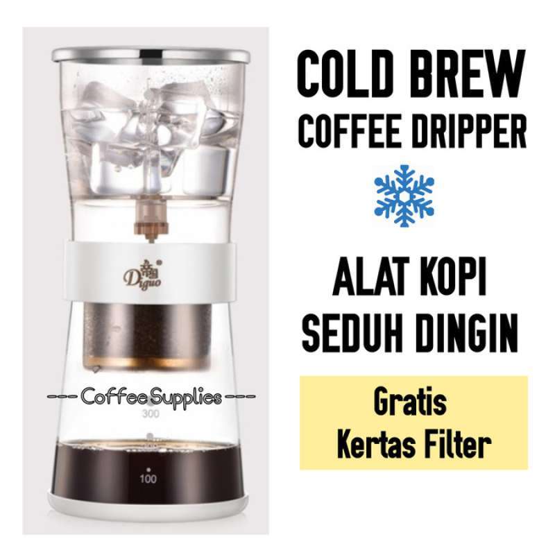 Promo New Cold Brew Coffee Dripper Drip Tower Alat Kopi Seduh Dingin Diguo 2173 Baru Diskon 17% ...