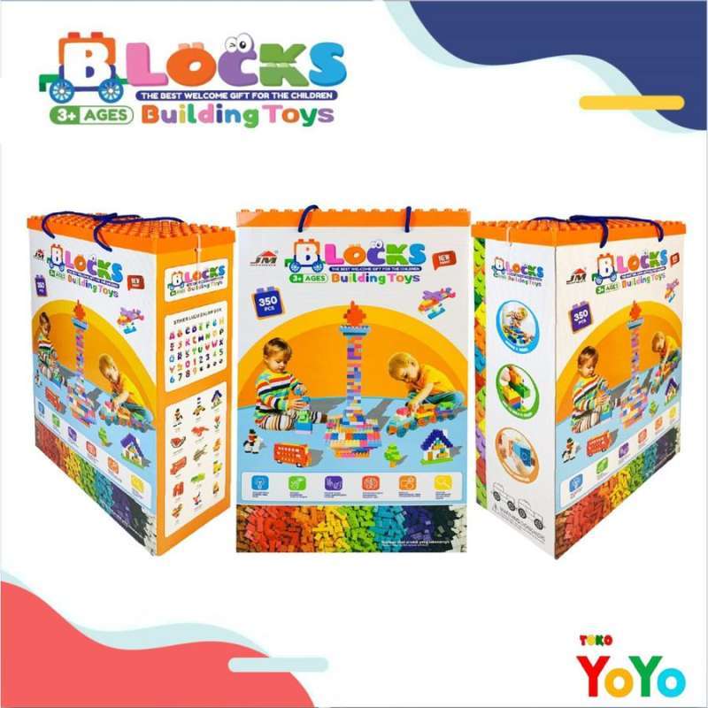 Jual Mainan Balok Susun Anak Block Bricks Diy Bahan Abs Edukasi Bayi ...