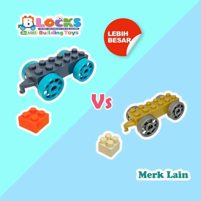 Jual Mainan Balok Susun Anak Block Bricks Diy Bahan Abs Edukasi Bayi Sni Di Seller Toko_yoyo ...