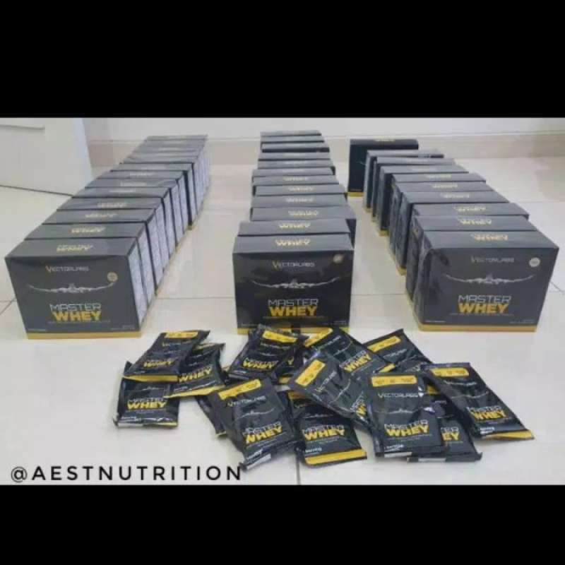 Promo Vectorlabs Master Whey Kemasan Box Isi 12 Sachet Susu Whey ...