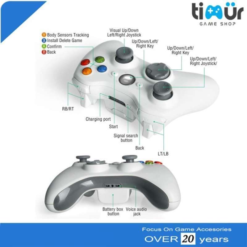 Promo Promo- Stik Stick Controller Gamepad Xbox 360 Pc Wireless Putih ... Promo Promo- Stik Stick Controller Gamepad Xbox 360 Pc Wireless Putih ...