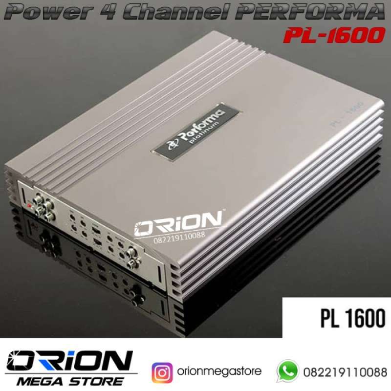 Promo Power 4 Channel Performa Pl-1600 Platinum Series Power Performa ...