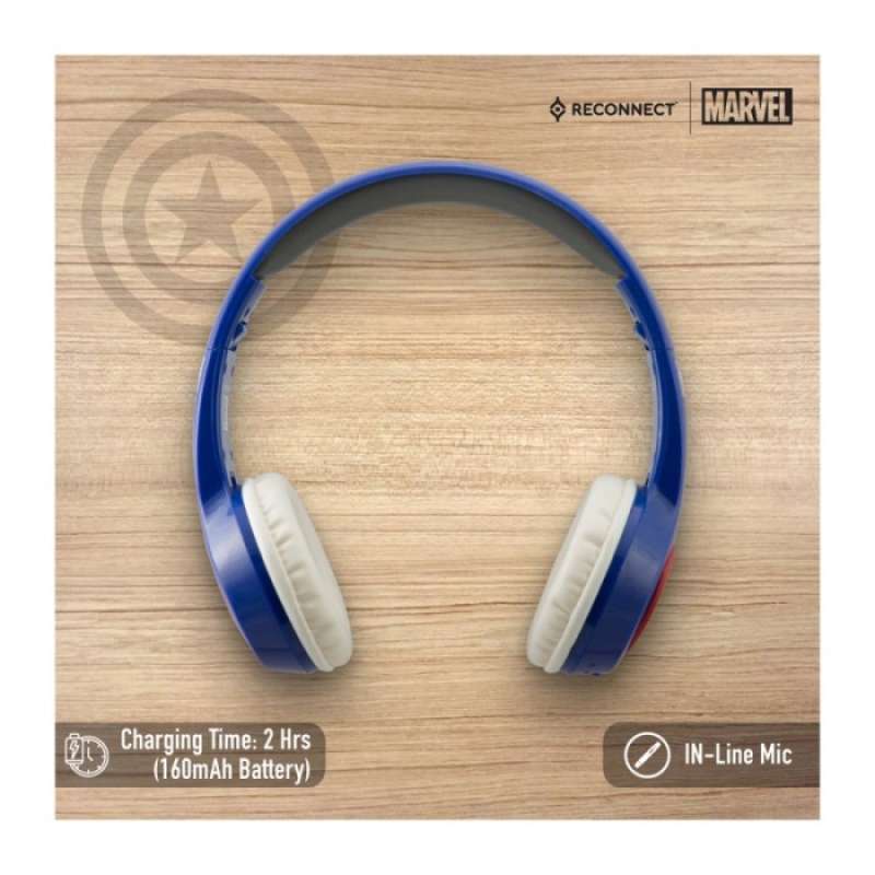 Promo Reconnect Marvel Captain America Over Ear Wireless Bluetooth ...