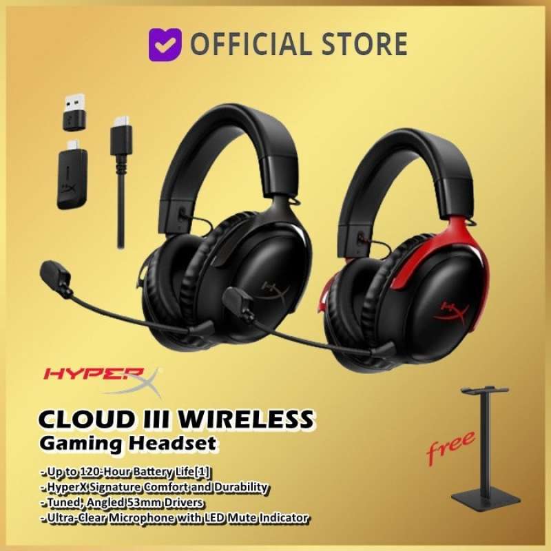 Promo Hyperx Cloud Iii Wireless Gaming Headset Cloud 3 Diskon 33% Di ...