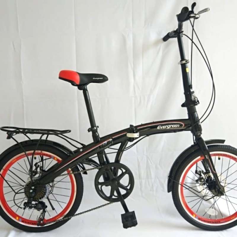 Promo Sepeda Lipat 20 Inch Evergreen 7 Speed Disc Brake Folding Bike ...