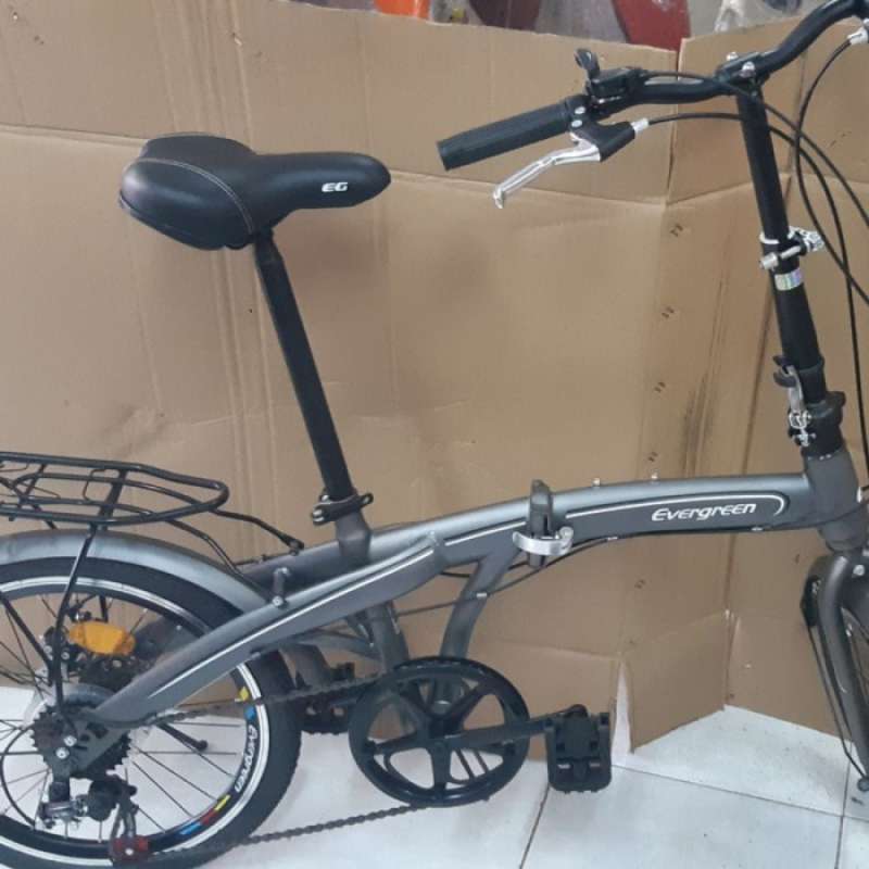Promo Sepeda Lipat 20 Inch Evergreen 7 Speed Disc Brake Folding Bike ...