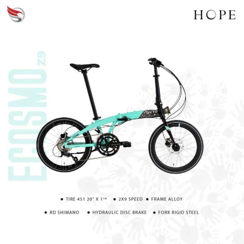 Promo Sepeda Lipat 20 Inch 451 Element Ecosmo Z9 Edisi Hope Diskon 33% ...