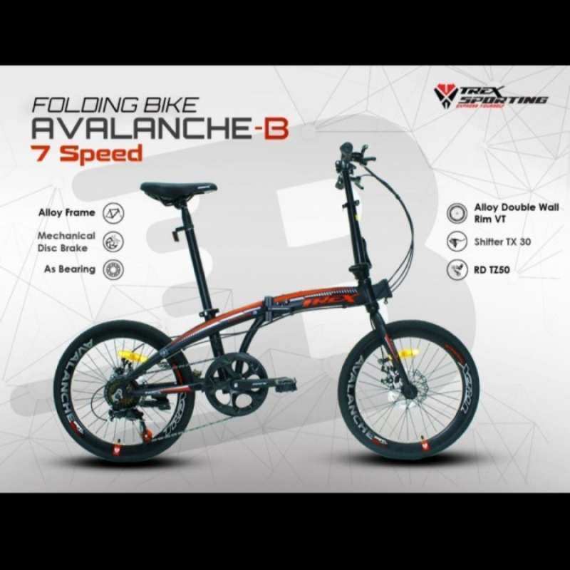 Promo Sepeda Lipat 20 Inch Trex Avalanche Diskon 33% Di Seller Harsastore - Tugu Selatan, Kota ...