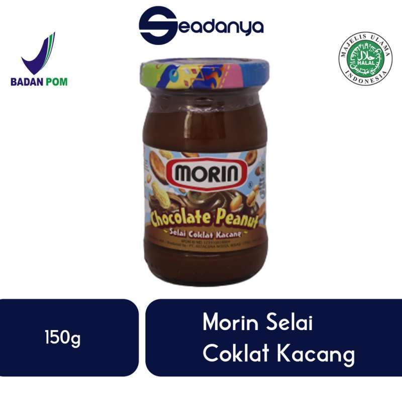 Jual Morin Selai Chocolate Peanut 150gram - Selai Cokelat Kacang ...