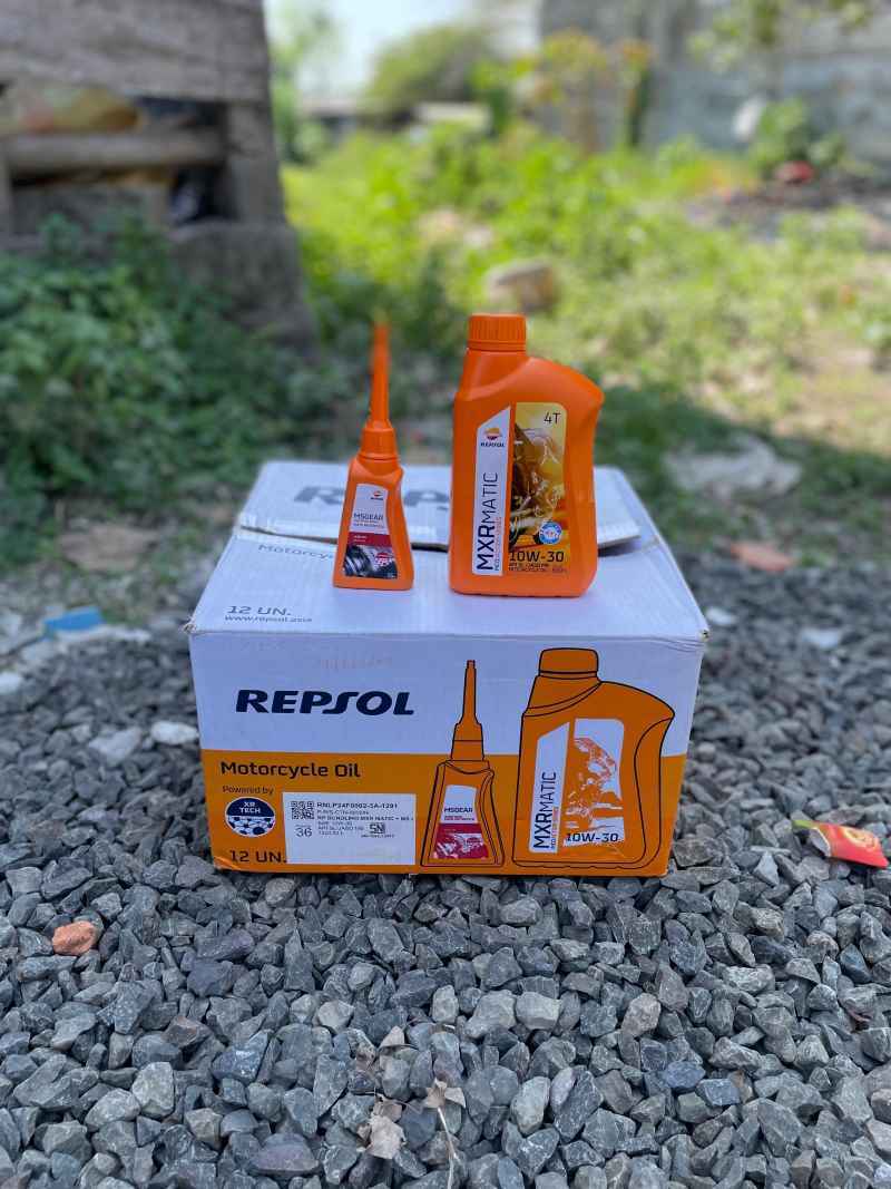 Jual Paket Oli Mesin Motor Matic Repsol Mxr Matic + Oli Gardan 120ml 1 ...