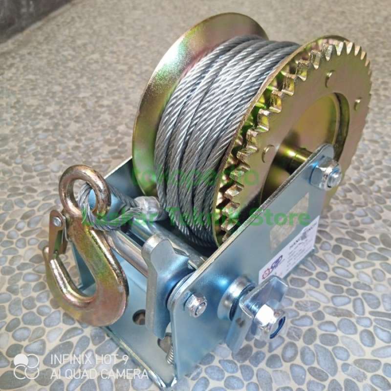 Promo Promo- Katrol Kerekan Manual Hand Winch Fd 1000 Sling 20 Meter ...