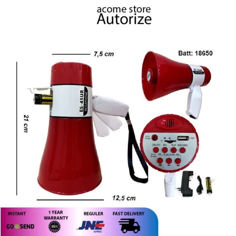 Jual Ealsem - Megaphone Es-45ur 2 Sirine Bisa Usb Di Seller Winter ...
