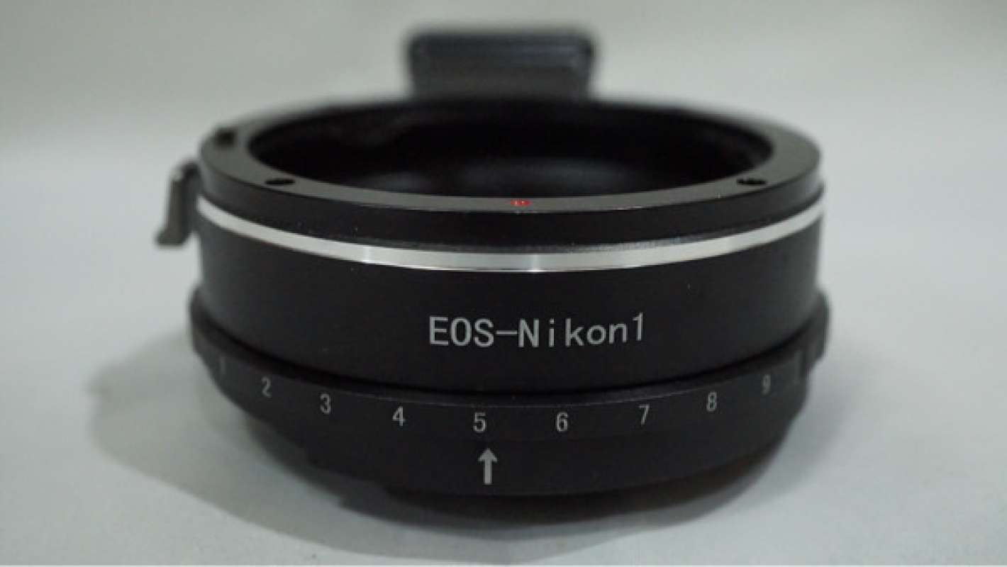 Promo Lens Aperture Adapter Canon Eos Ef To Nikon 1 / Eos - Nikon1 Diskon 23% Di Seller ...