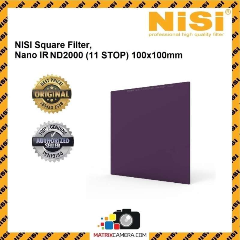 Promo Nisi Square Filter, Nano Ir Nd2000 (11 Stop) 100x100mm Diskon 23% Di Seller Guinevere ...