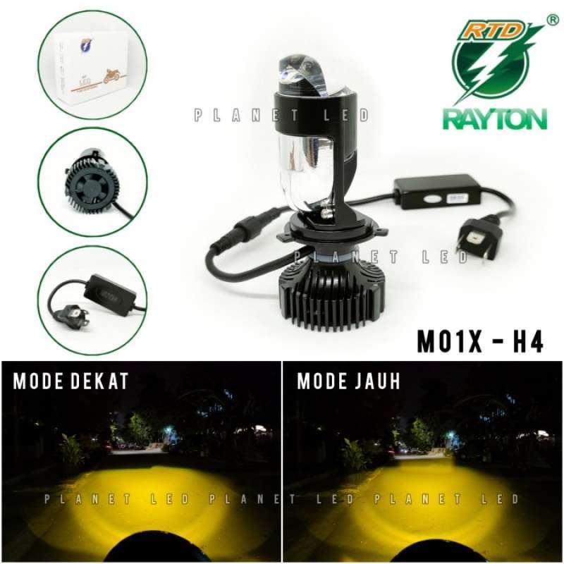 Promo Rtd Rayton - Lampu Utama Led M01x-h4 + Kipas Pendingin - Sorot ...