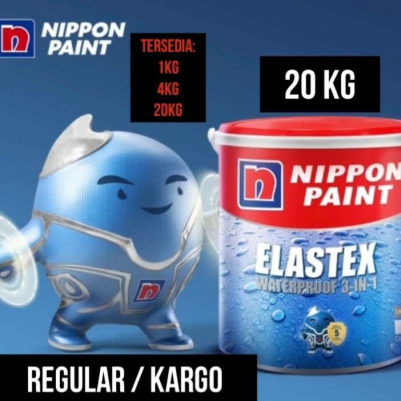 Promo Promo- Elastex 20 Kg Waterproof 3 In 1 Abu2 / Putih 20 Kg Pail ...