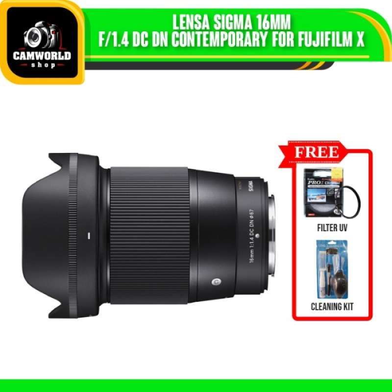 Promo Lensa Sigma 16mm F/1.4 Dc Dn Contemporary For Fujifilm X Diskon ...