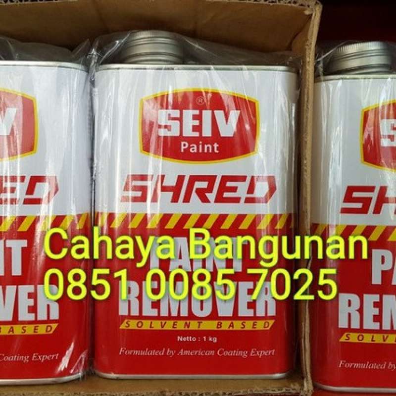 Promo Promo- Seiv Paint Remover Shred 1 Lt Ltr Liter Perontok Cat ...