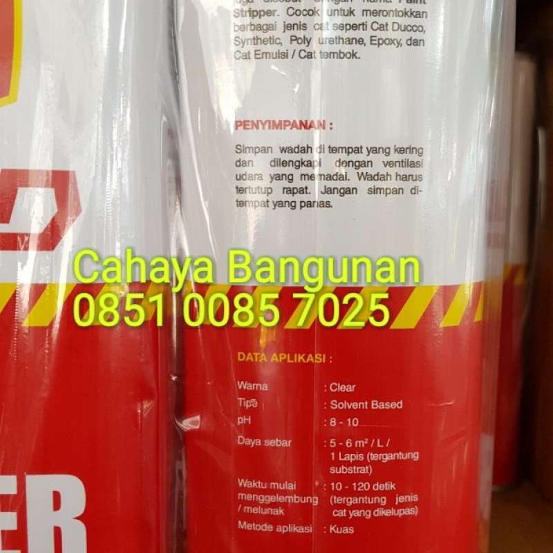 Promo Promo- Seiv Paint Remover Shred 1 Lt Ltr Liter Perontok Cat ...