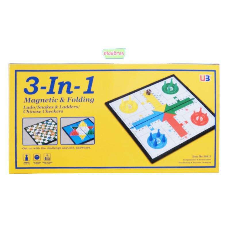 Promo Mainan Anak Board Game Magnetic Ular Tangga Ludo Halma 3 In 1 ...