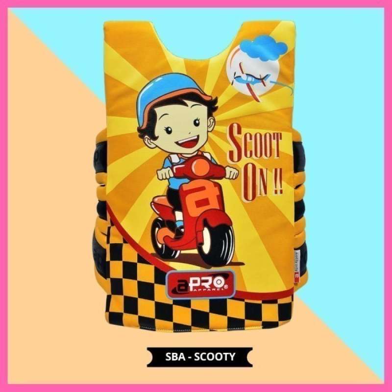 Promo Apro Apparel Warna Kuning Scooty Sabuk Bonceng Anak Free Pencil ...