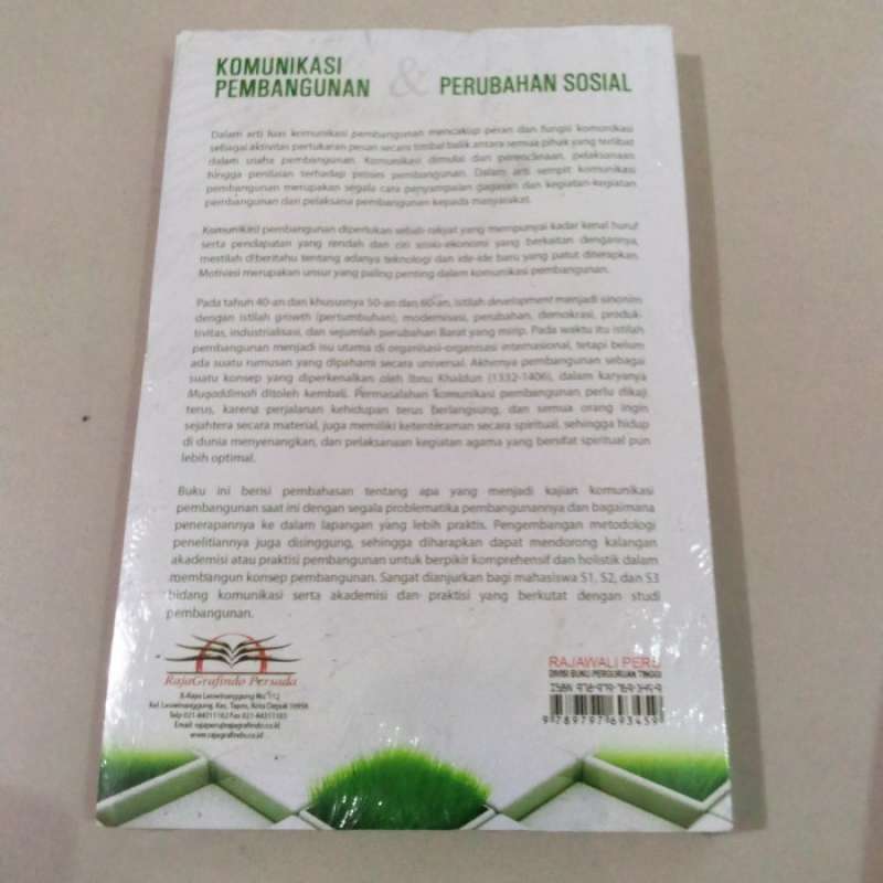 Promo Ori Buku Komunikasi Pembangunan Dan Perubahan Sosial Rochajat ... Promo Ori Buku Komunikasi Pembangunan Dan Perubahan Sosial Rochajat ...
