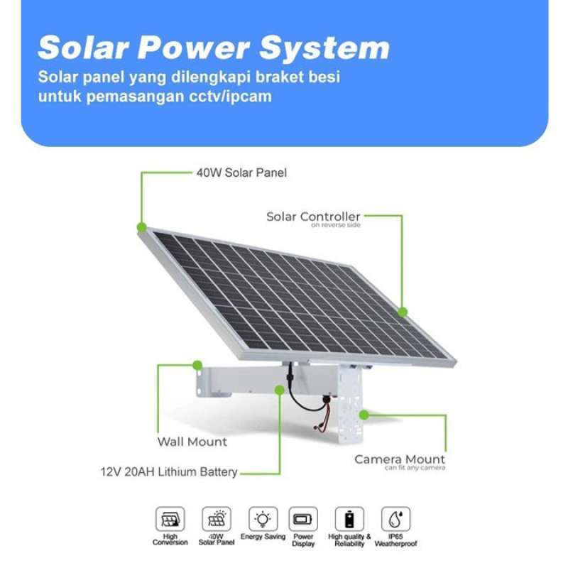 Promo Sps 50wp 30ah 12v 5a Solar Panel With Lithium Battery Diskon 3% ...