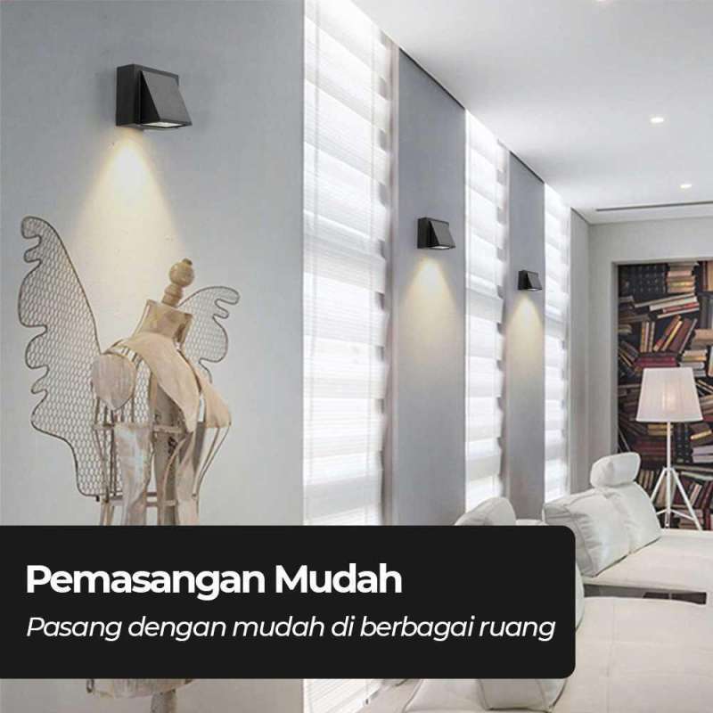 Jual Lampu Dinding Hias Led Indoor Outdoor Plastic Body Warm White Bd84 ...