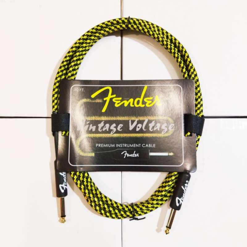 Promo Kabel Jack Gitar Fender Vintage Voltage Panjang 3 Meter - Hitam ...