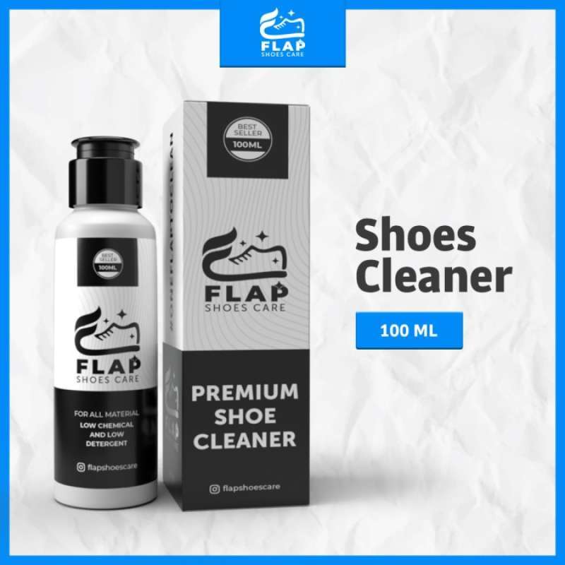 Jual Flap Shoes Care Pembersih Sepatu Putih Dan Warna Tanpa Air 100ml ...