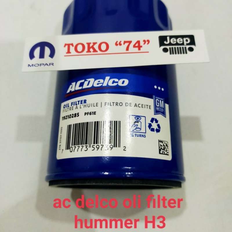 Promo Ac Delco Oli Filter Saringan Oli Pf61e Hummer H3 3500cc 3700cc ...